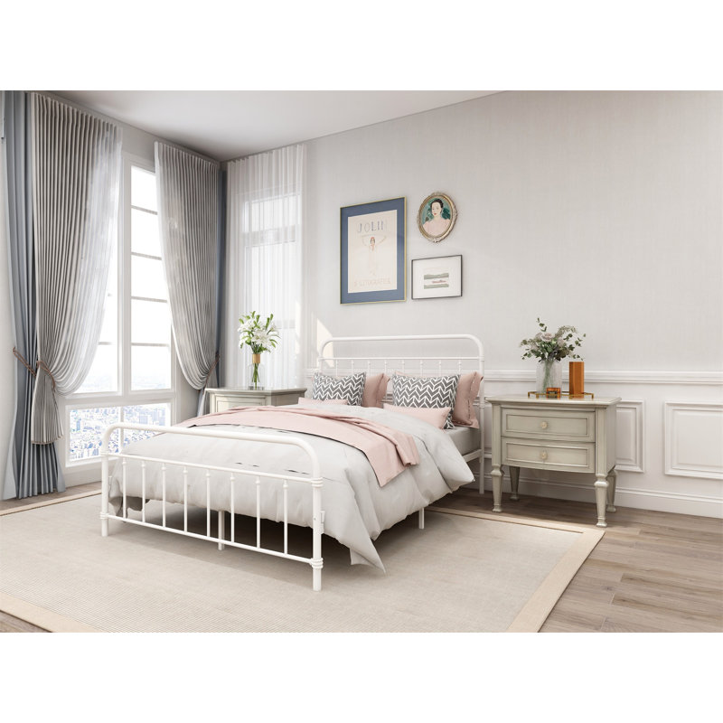 Wayfair white iron bed store